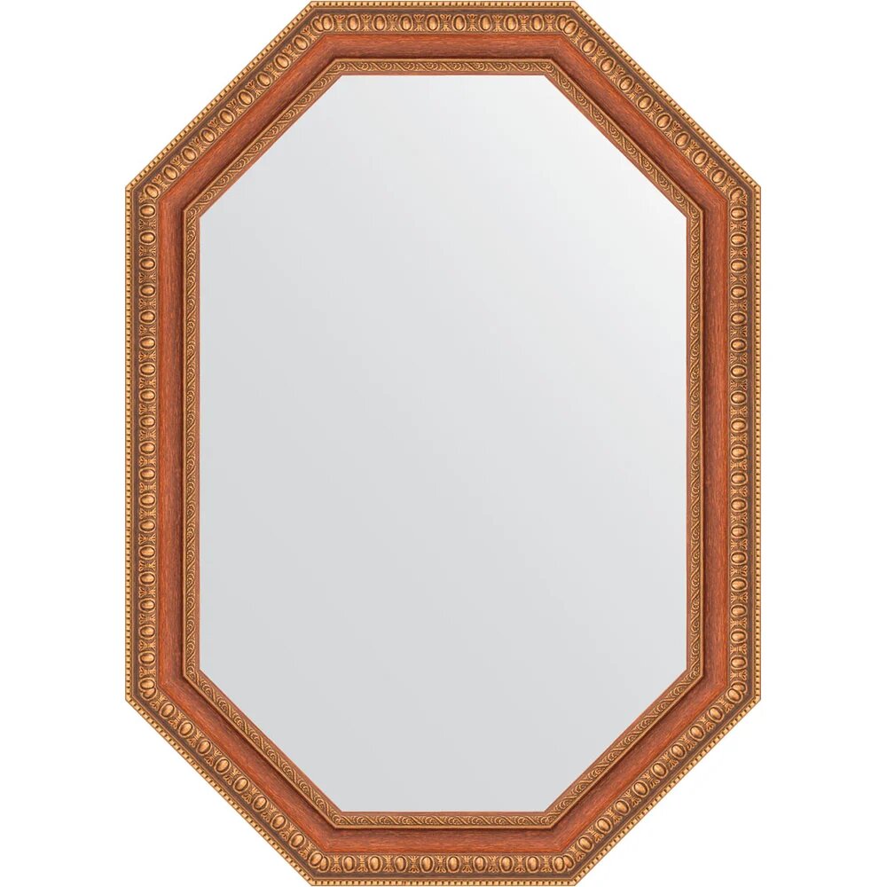 Зеркало EVOFORM в багетной раме - бронзовые бусы на дереве 60 mm (51x71 cm) 7053
