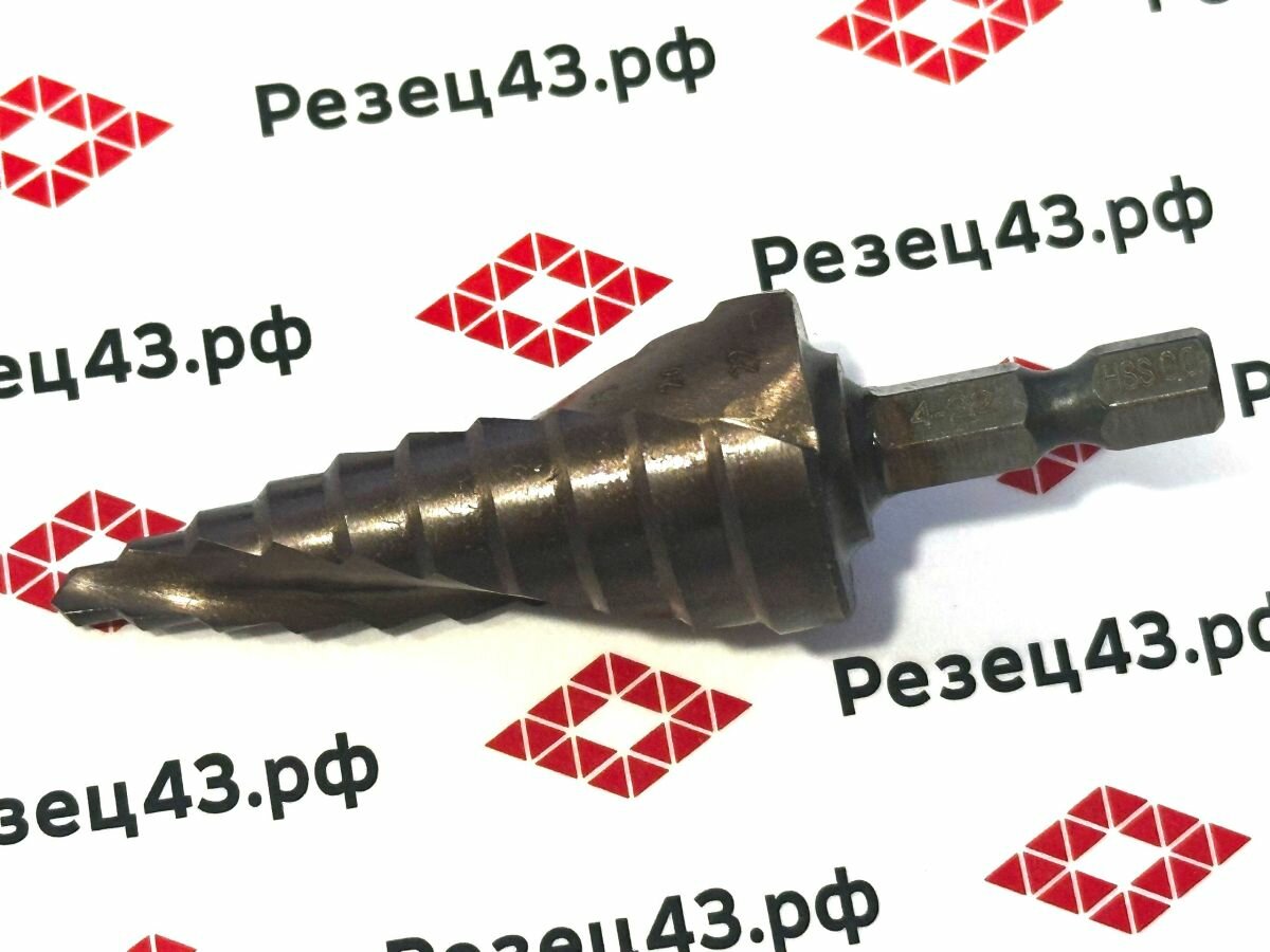 Ступенчатое сверло HSS-Co (кобальт) М35 4-22 mm