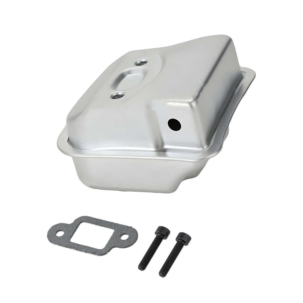 Алюминиевый Глушитель бензопилы Усовершенствованная конструкция выхлопа Повышает эффективность и предотвращает перегрев моделей MS181 И MS171