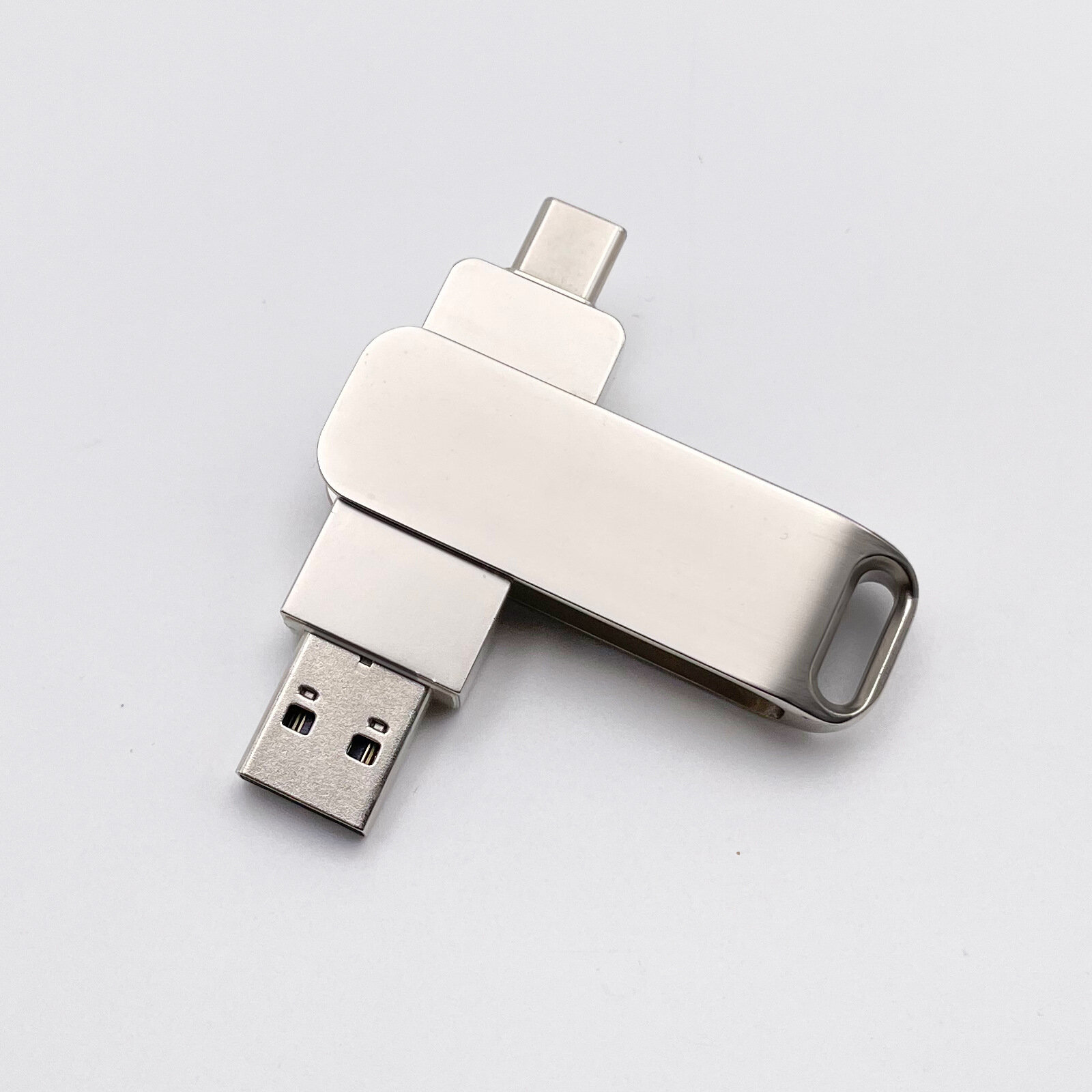 USB-флешка с двойным интерфейсом TYPE-C, USB-флешка для мобильного телефона, с возможностью нанесения логотипа, вращающаяся, высокоскоростная, большой емкости, автомобильная USB-флешка 16 ГБ