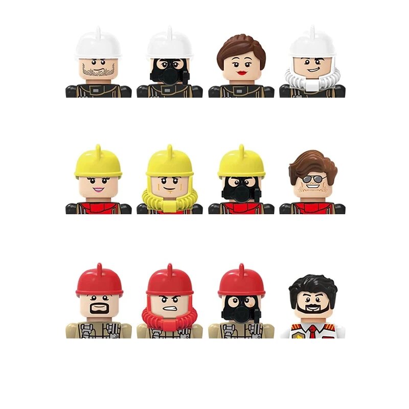 Детский 3D набор фигурок LEGO, 12pcs, Красный