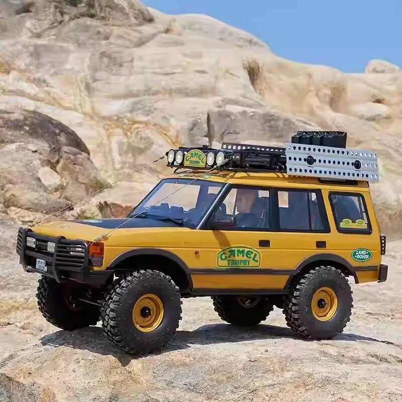 FMS FCX10 1/10 Легенда Camel Trophy! Радиоуправляемый внедорожник Land Rover Defender, подарок для мальчика. #11043 Discovery