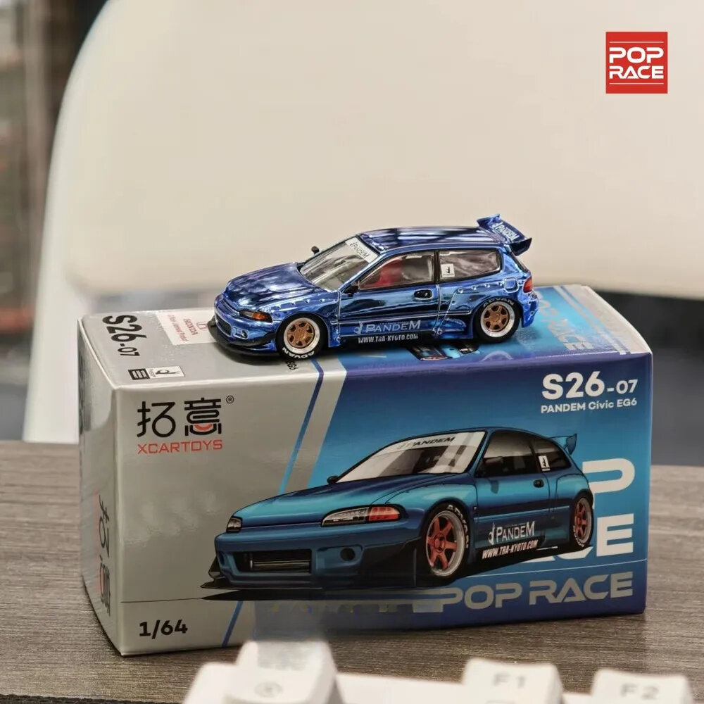 Машинка Pop Race 1:64 Honda PANDEM Civic EG6