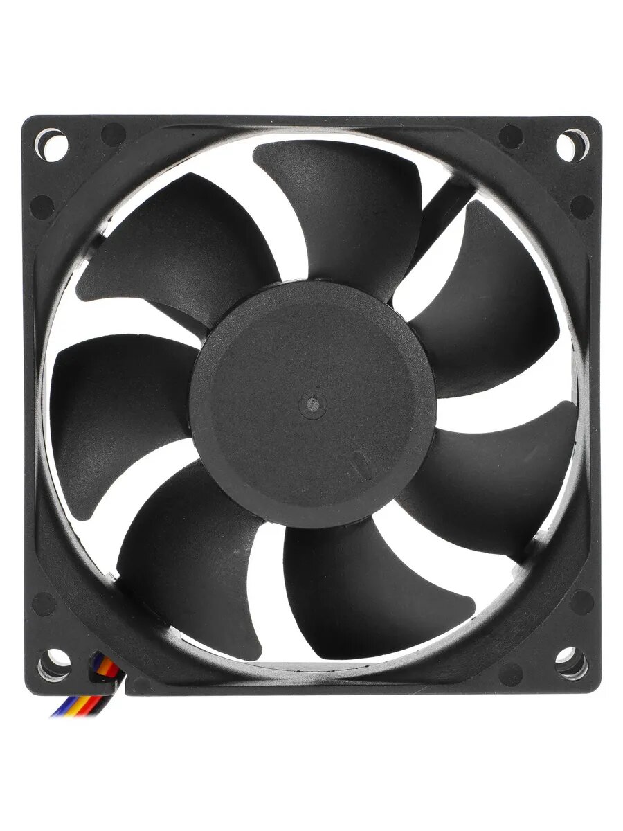 Вентилятор для корпуса 80x80x25, гидродинамический, 4 pin