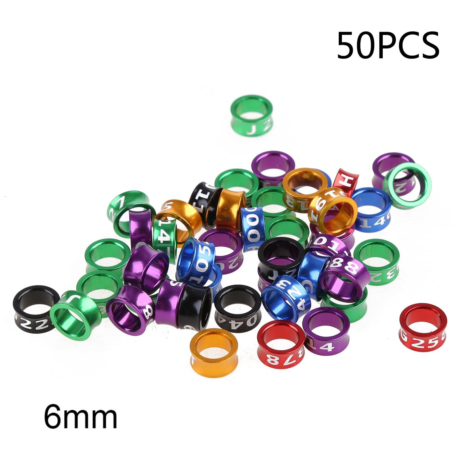 Металлические бирки для ног птиц, 6mm