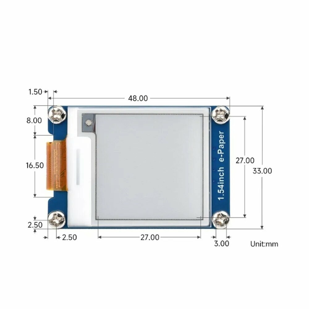 Для 1,54-дюймового экрана E-Paper E-Ink Display Module Интерфейс SPI 200X200 пикселей для Nano/для