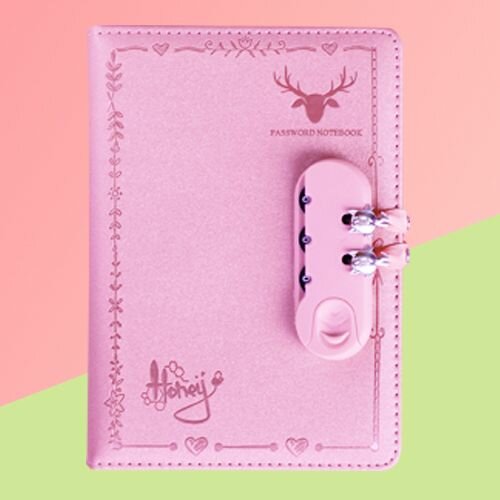 Запираемый дневник для учеников начальной школы, милый блокнот с паролем для девочек, блокнот с паролем интернет-знаменитости, подарок на день рождения, памятный