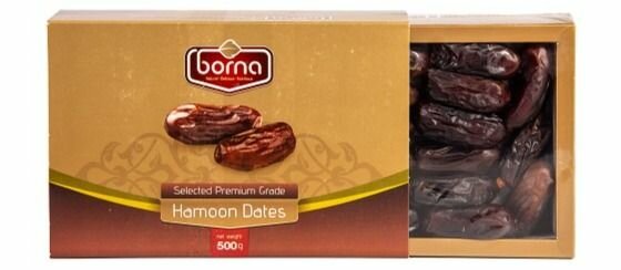 Финики BORNA Hamoon сушеные с косточкой 500г