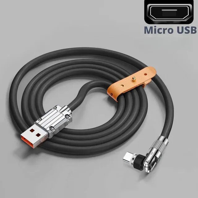 Кабель для мобильных устройств USB 1.1/Micro-USB 2.0 Type-A, 1.2 м, светло-синий