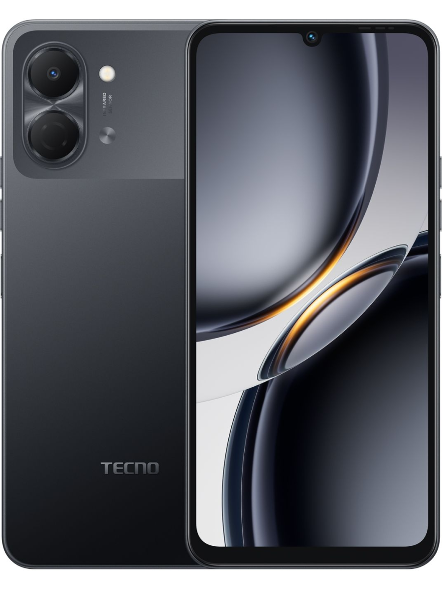 Смартфон Tecno Spark Go 3 6.75", 4/128Gb, NFC, IPS, 90Гц, 5000мАч, черный