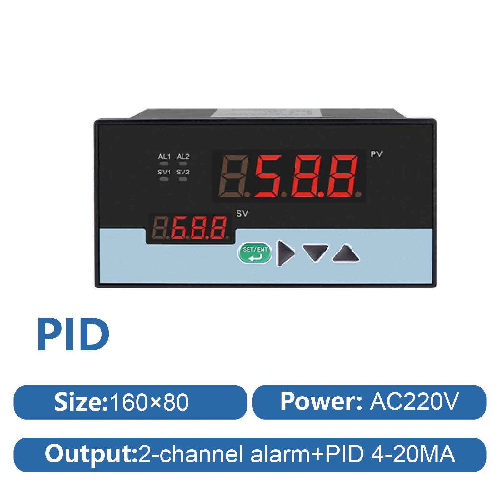 PID-регулятор температуры CERTEON 160x80 AC220V 4-20MA