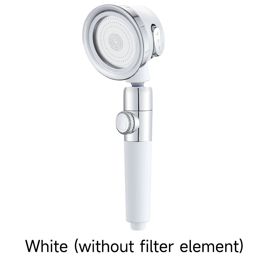 Насадка для душа, регулируемая насадка для душа высокого давления, 5 режимов со шлангом, экономия воды, насадка-распылитель с одной кнопкой, аксессуары для ванной комнаты