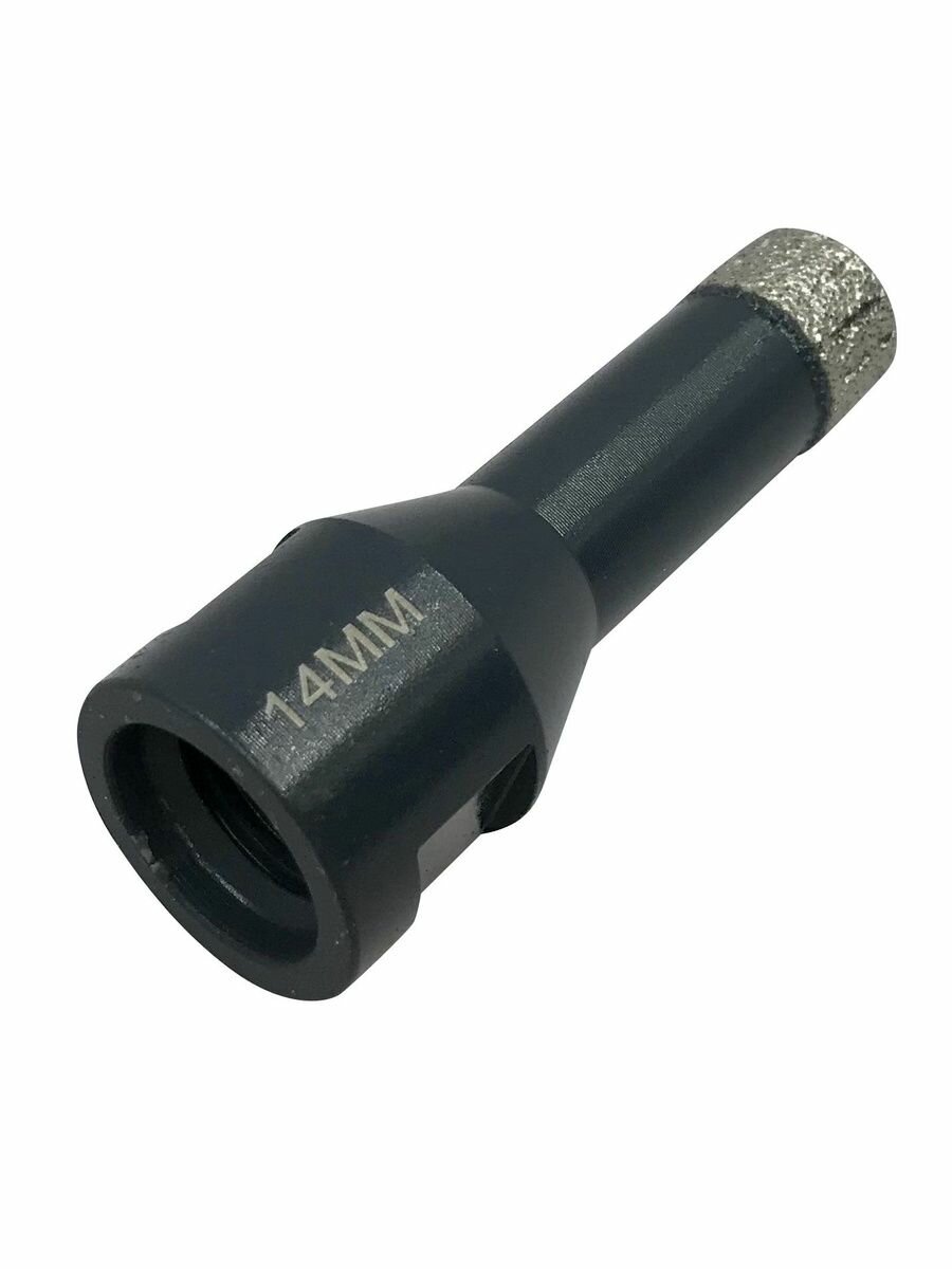 Сверло корончатое алмазное Hilberg Super Hard вакуумного спечения М14 для гранита, мрамора, керамогранита