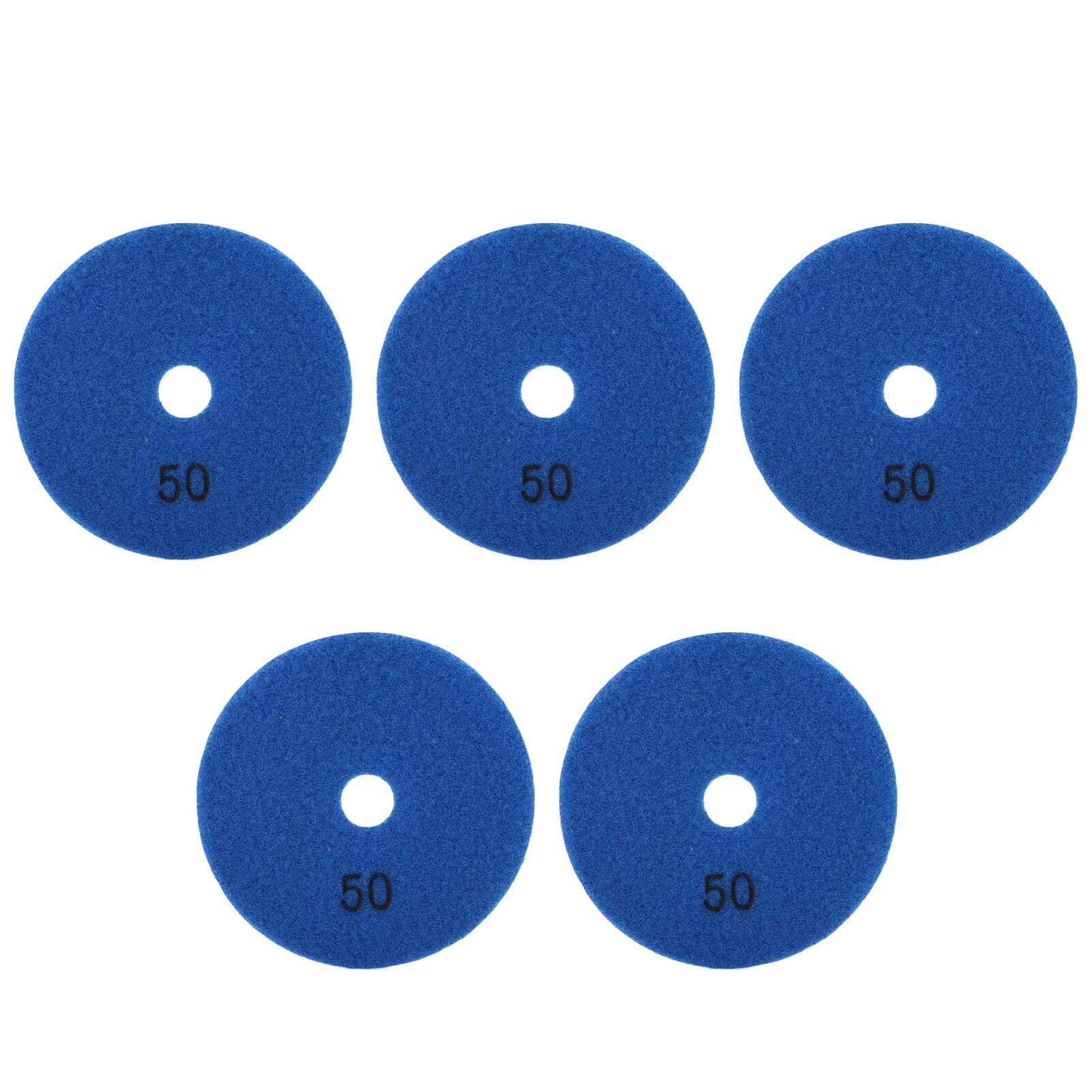 5 шт. 4-дюймовые алмазные полировальные диски для влажной полировки, мягкий шлифовальный диск для мрамора, гранита и керамики, зернистость 50.