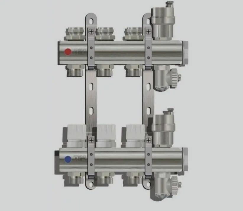 Распределительный коллектор на 3 контуров Tim KB003