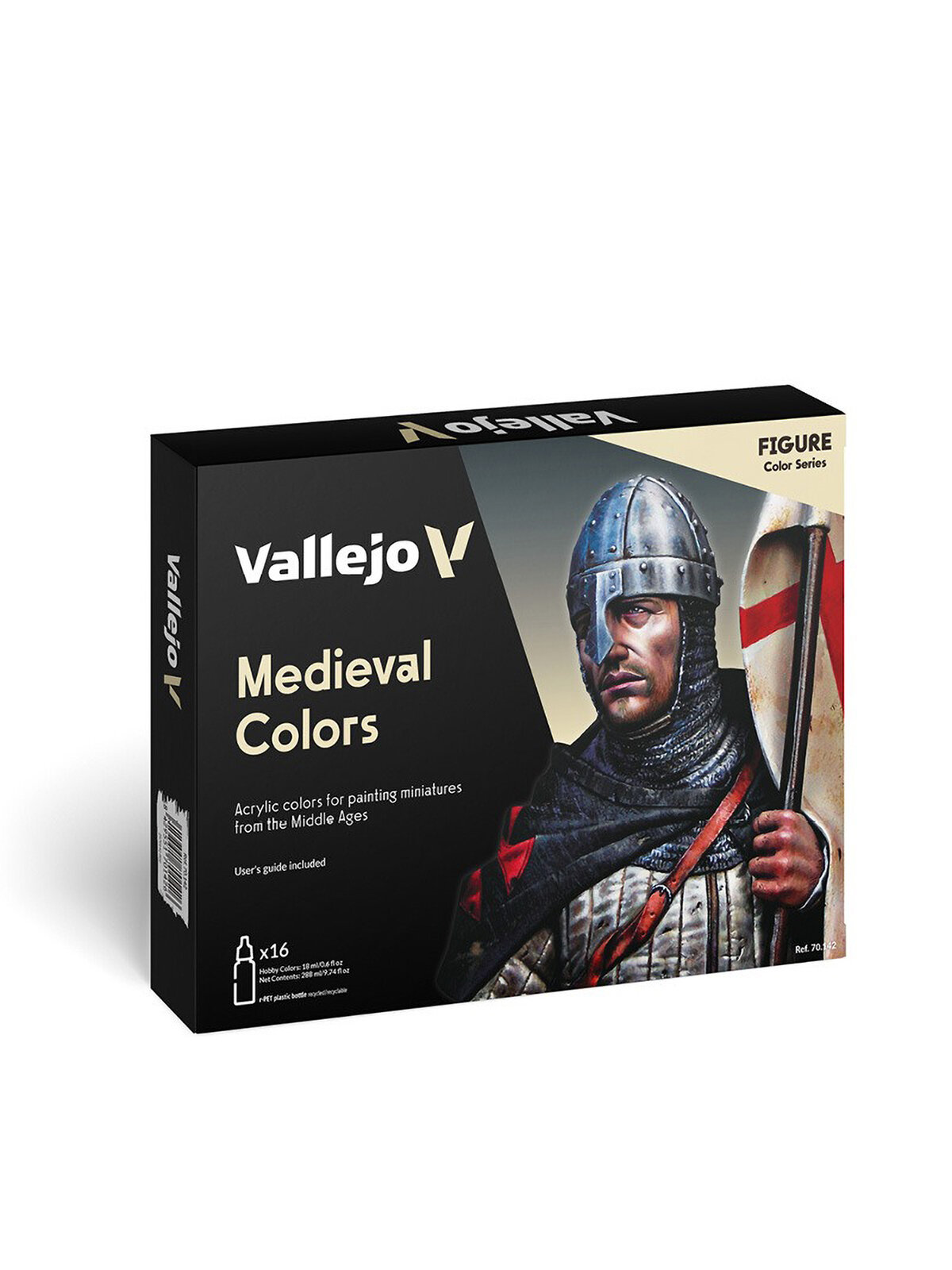 Набор акриловых красок Vallejo серии Model Color - Medieval Colors 70142, 16 шт по 18 мл