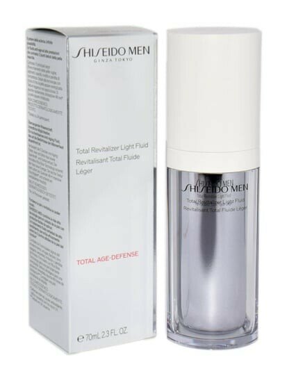 SHISEIDO Комплексный омолаживающий флюид для лица Men Total Revitalizer Light Fluid, 70 мл