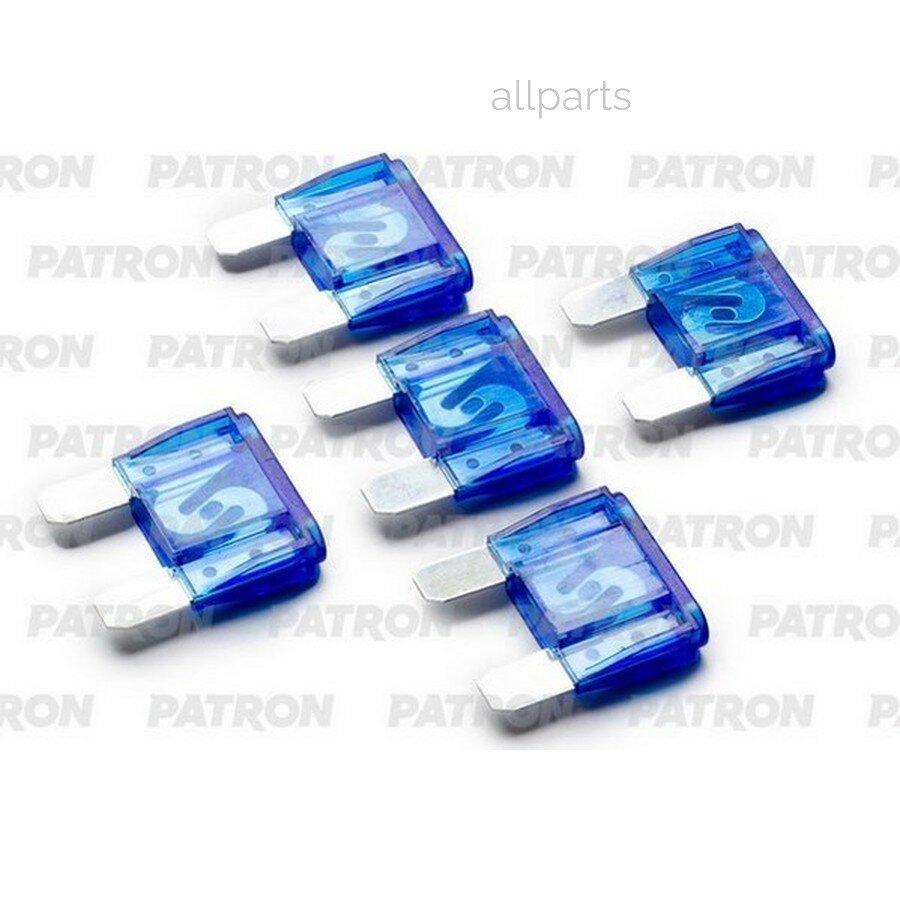 PATRON PFS066 Предохранитель пласт. коробка 5шт MAXI Fuse 60A голубой