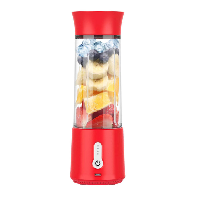 Блендер для смузи Mini juicer, беспроводной, 150 Вт, 500мл, пластик, красный
