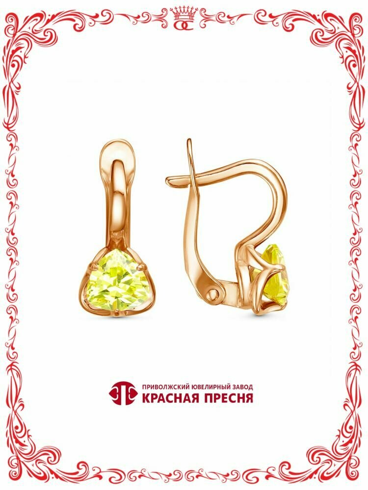 Серьги, фианит