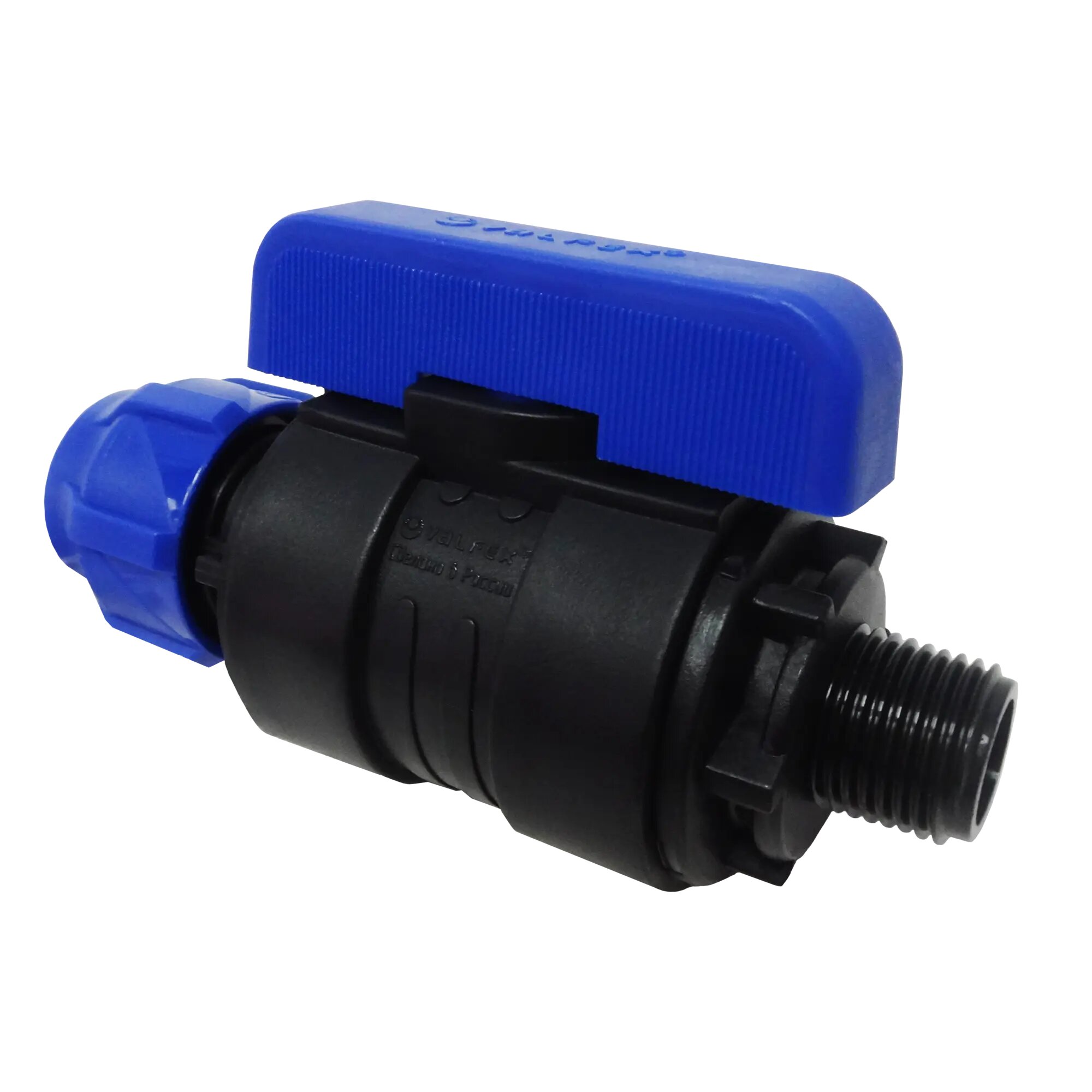 Valfex кран шаровой прямой DN16 PN16 1/2x20НР полипропилен ручка бабочка