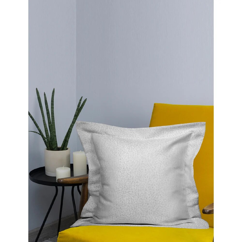 Kauffort , Подушка декоративная, на молнии "Талия", 50x50, цвет нежно-серый 122019660