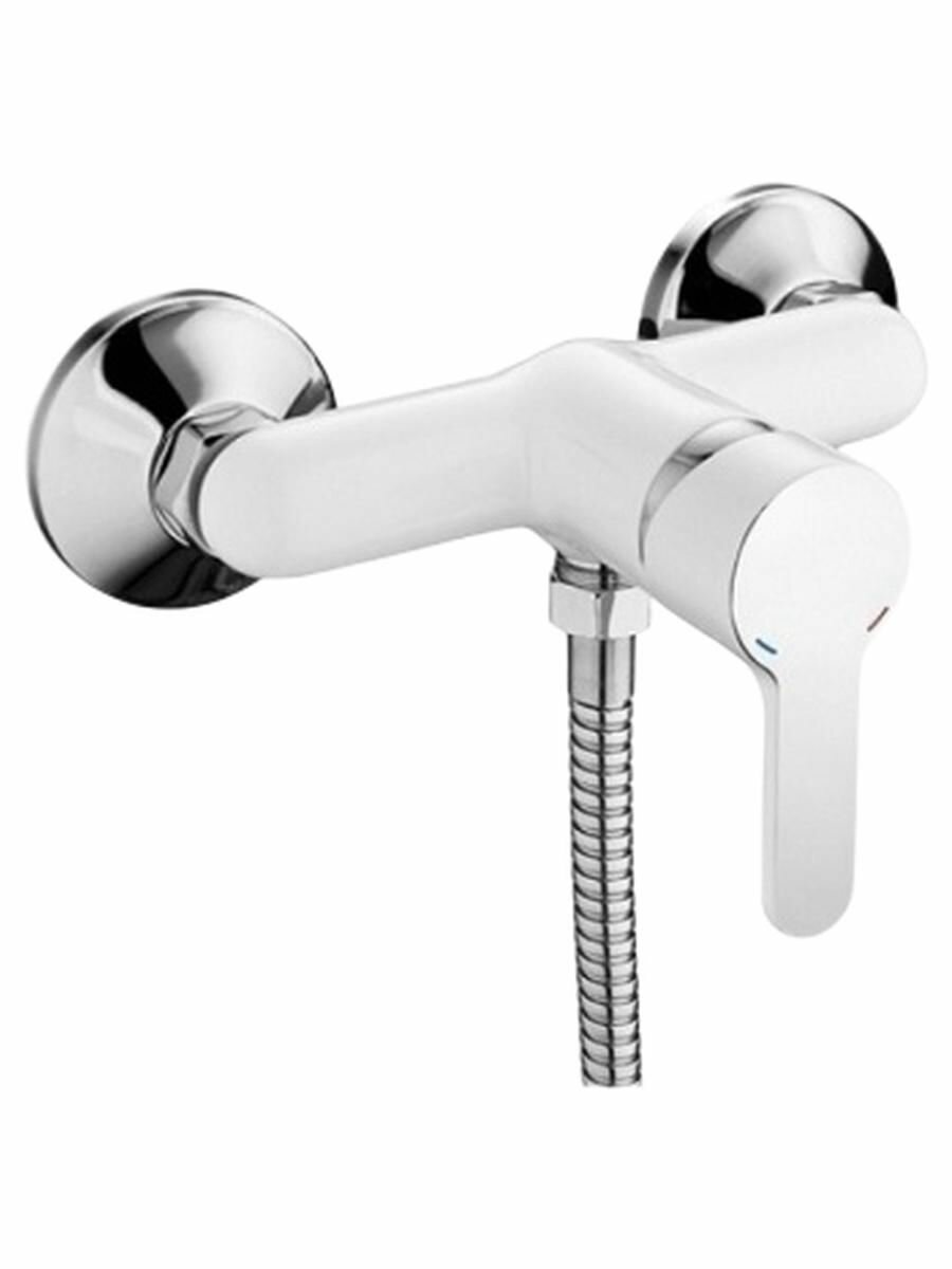 Смеситель для душа 2003W , белый-хром