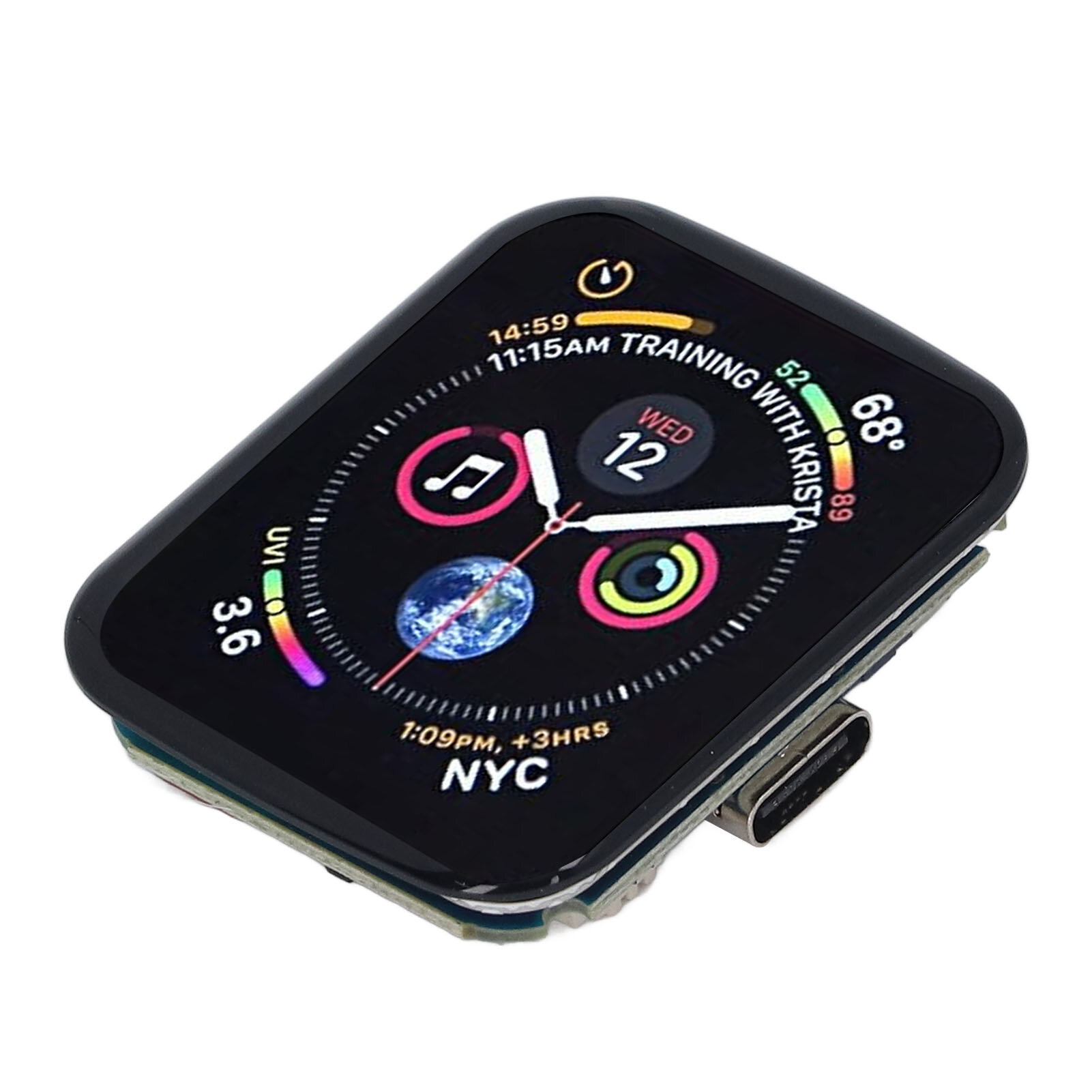 ESP32 S3 1.69INCH TOUCK DISPLAY POARD USB UART I2C Интерфейс 1.69IN Емкостный ЖК -экран