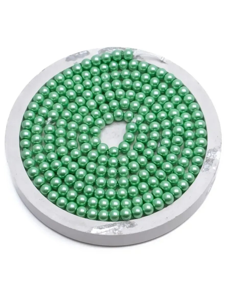 1382 Майорка для создания жемчужных изделий 4 мм 1 нить топ