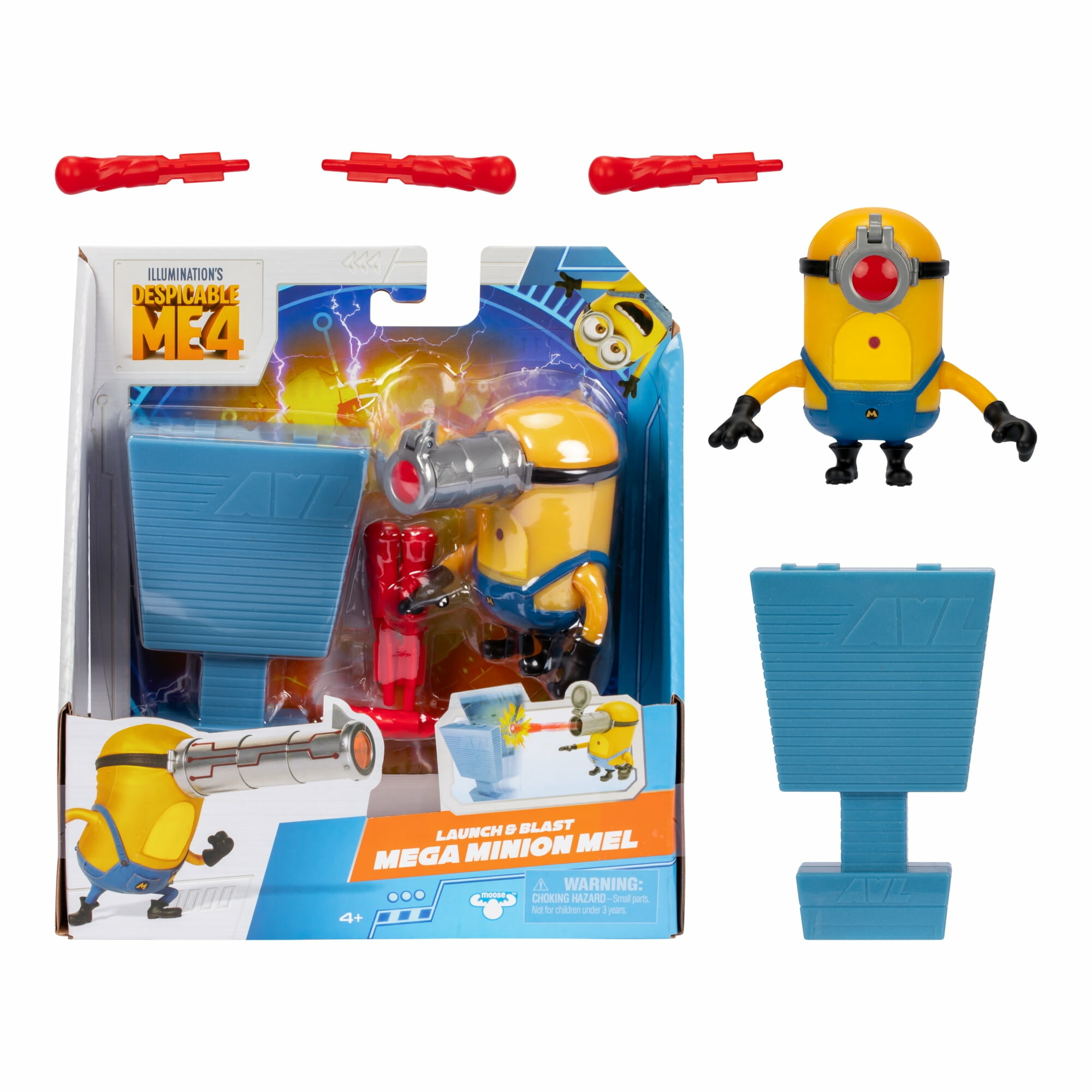 Moose Toys Despicable Me 4 Launch Blast Mega Minion Mel / Набор игрушек для персонажей детских фильмов