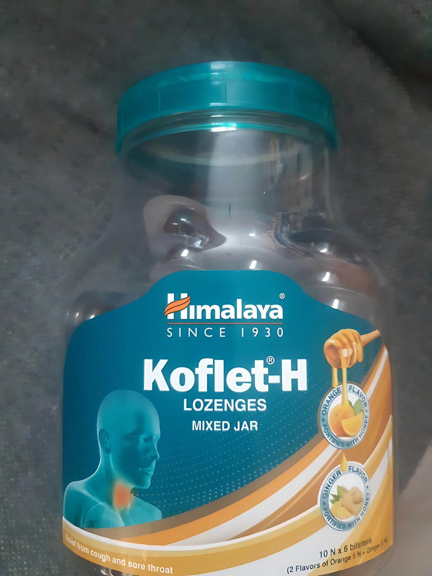 Himalaya Koflet-H Леденцы апельсиново/имбирные банка