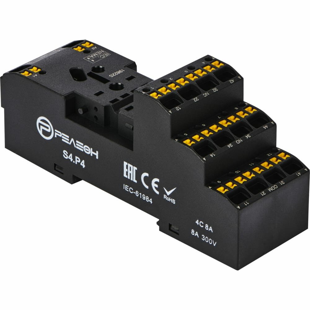 Розетка релеон S4P4