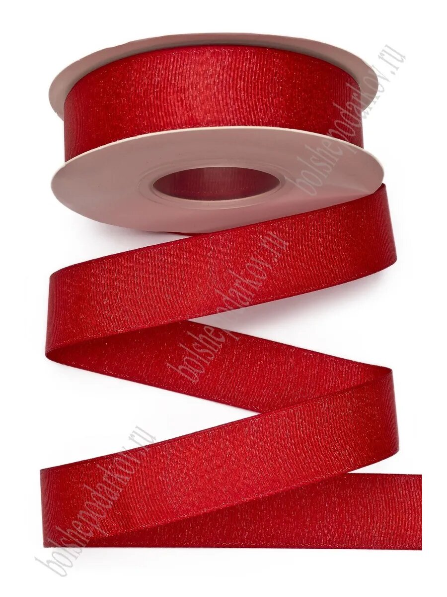 Лента репсовая с люрексом 2,5см (9м)