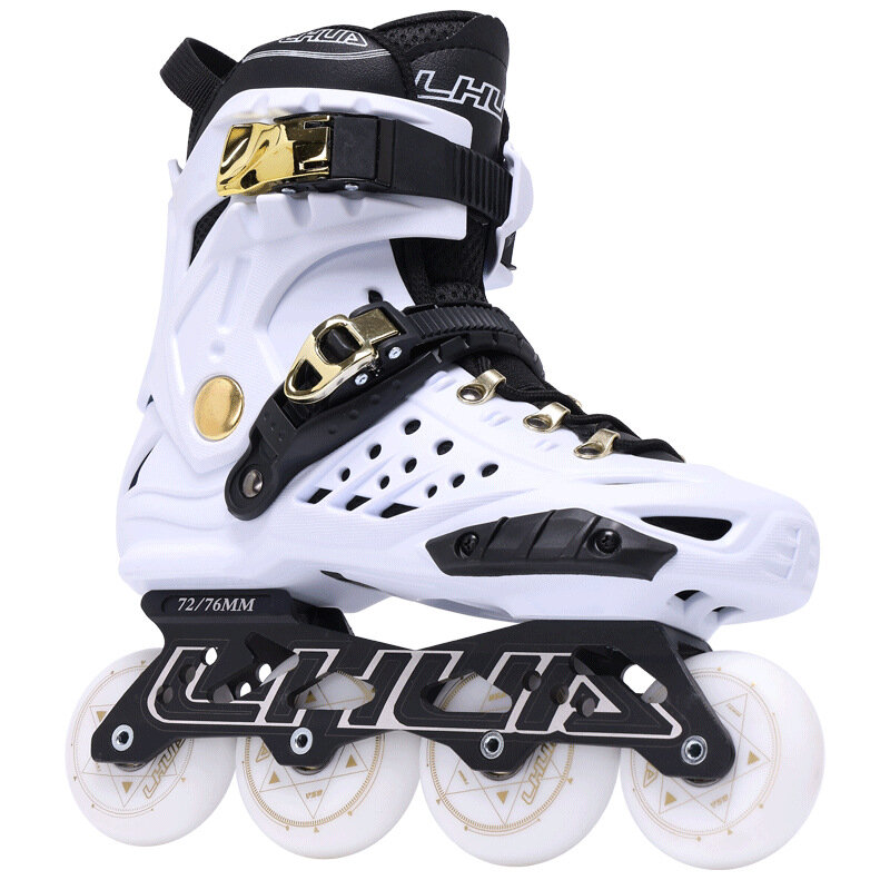 Роликовые коньки LHUA "Туфли из белого золота", унисекс, размер 35