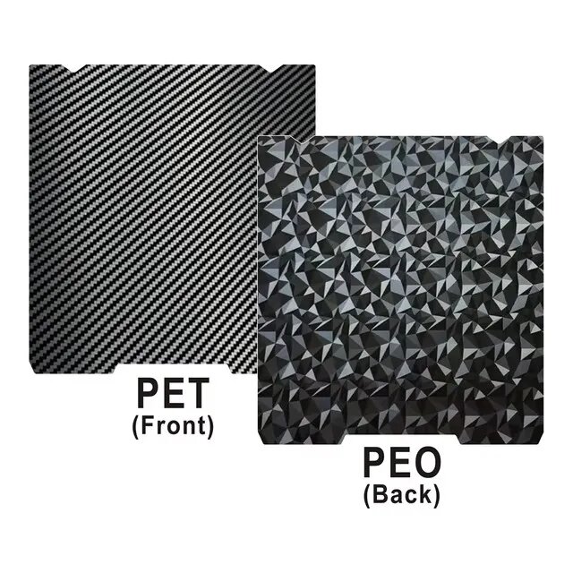 Двухсторонняя Строительная пластина 224x242 мм, гладкая текстура PEO, поверхность PEI, гибкий лист, Съемная Платформа, пружинная стальная пластина, печатная кровать