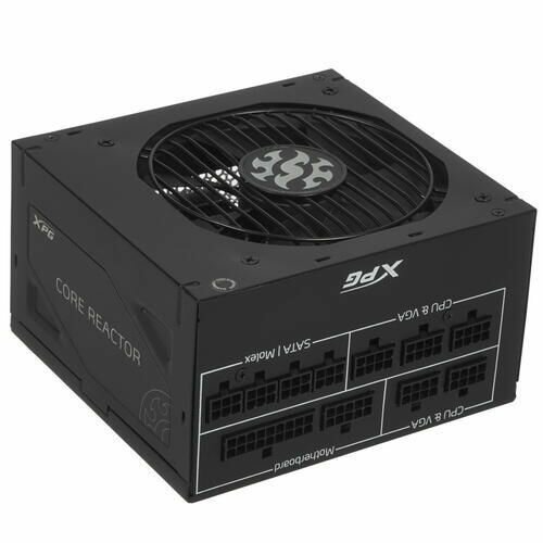 Блок питания ADATA XPG CORE REACTOR 750 750W (COREREACTOR750G-BKCEU) черный - 750 Вт, 80+ Gold, ATX 20+4 пин, 4 pin + 4 pin x2 CPU, 12 SATA, 6 x 6+2 pin PCI-E