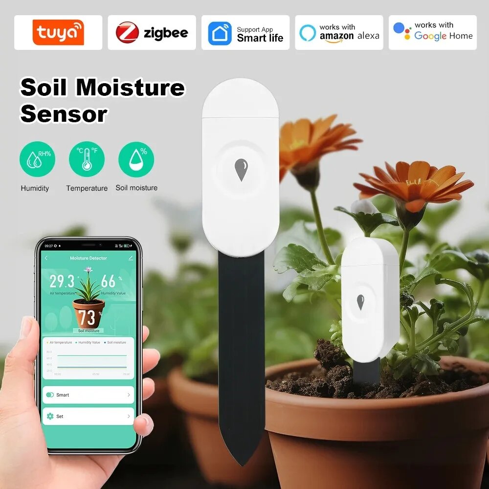 OPUYYM датчик влажности почвы Zigbee