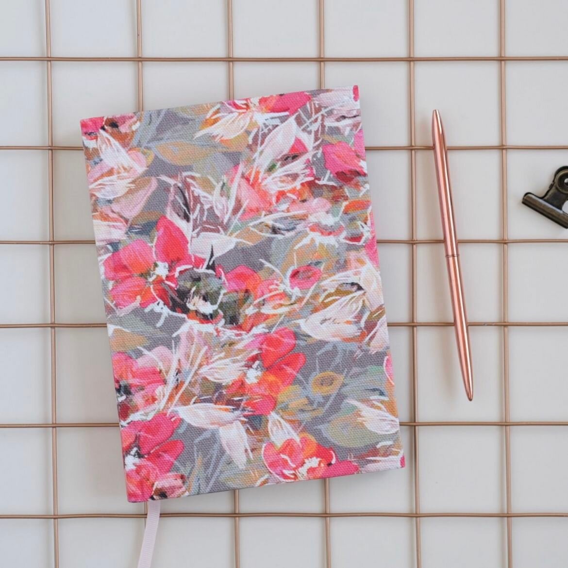 Блокнот а5 без линовки в переплете из холщовой ткани