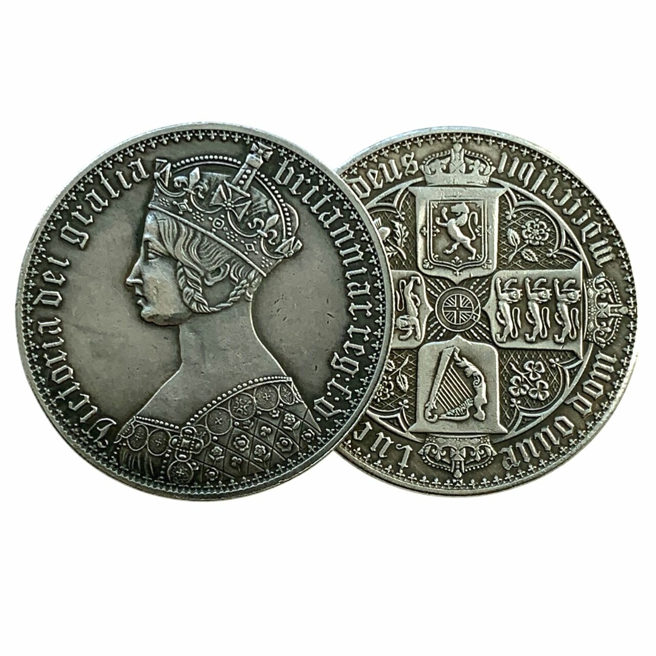 Монета Великобритании Королева Виктория 1837 года. Средневековая Европа. Коллекционная памятная монета.
