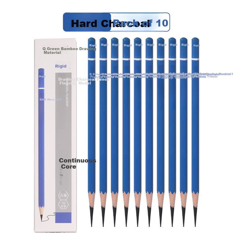 CHINJOO Charcoal Pencil for Art Sketching Drawing Painting Professional Tool for Art Students Bamboo Charcoal Pencil Hard Charcoal for Art Sketching