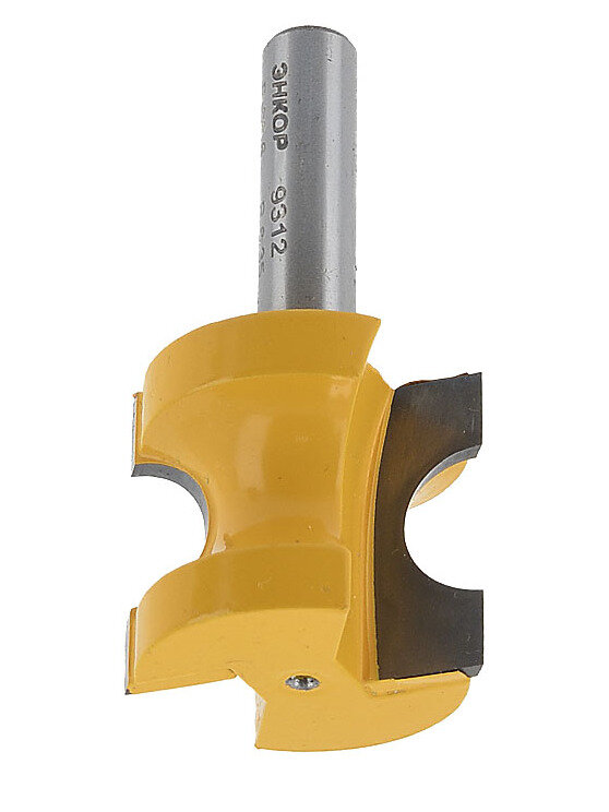 Фреза кромочная полустержневаяЭнкор (D-28,6 mm, R-6,35 mm, l раб.-25 mm)