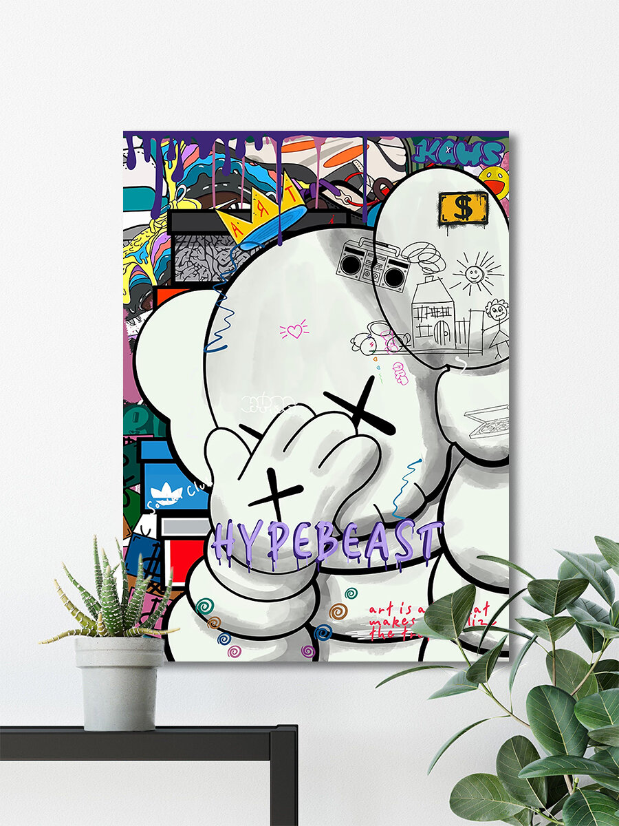 Кавс / соременная картина, картины в гостиную на стену, 40х60 см.