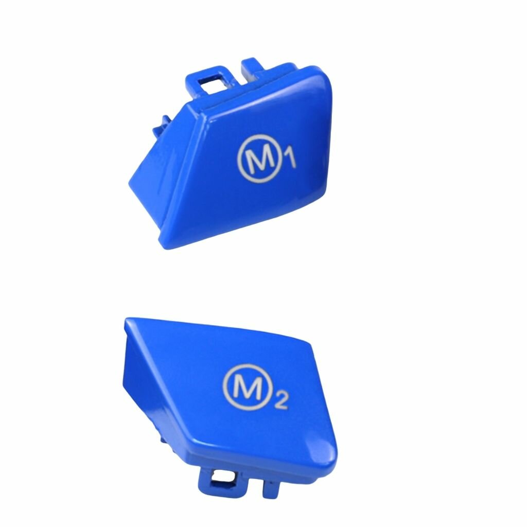 Кнопки переключения режима M1M2 для руля BMW - синие (2 шт.)