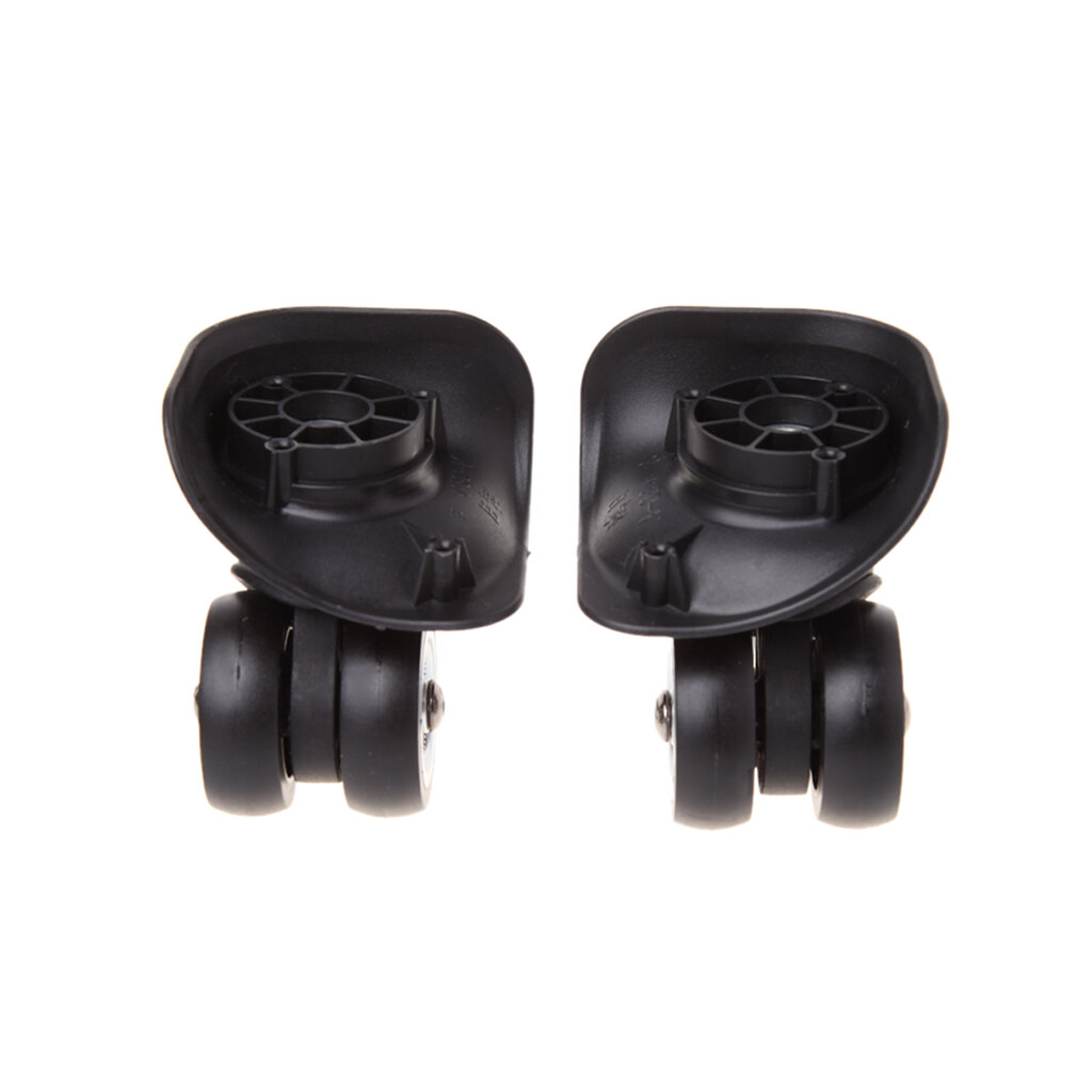 1 комплект из 2 бесшумных авиационных колесных тележек A08, универсальное колесо-маленькое черное (пара левого и правого колес)