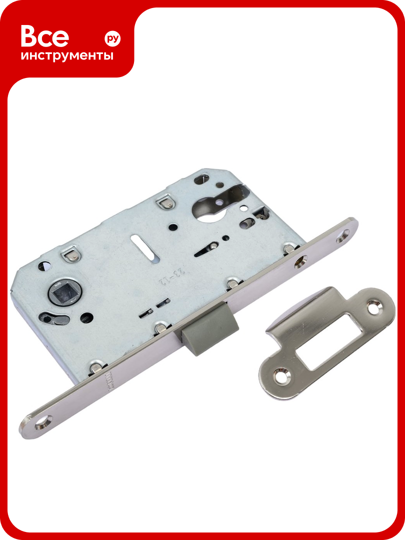 Бесшумная защелка под цилиндр MORELLI цвет-никель 1885P SN 9009452