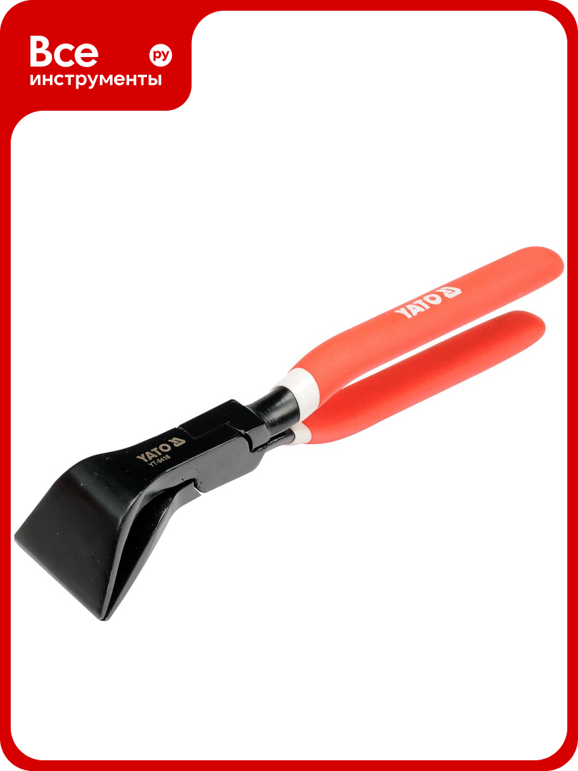 Кровельные изогнутые клещи, 60 мм, 45 град YATO YT-5416, ручной формовки листового