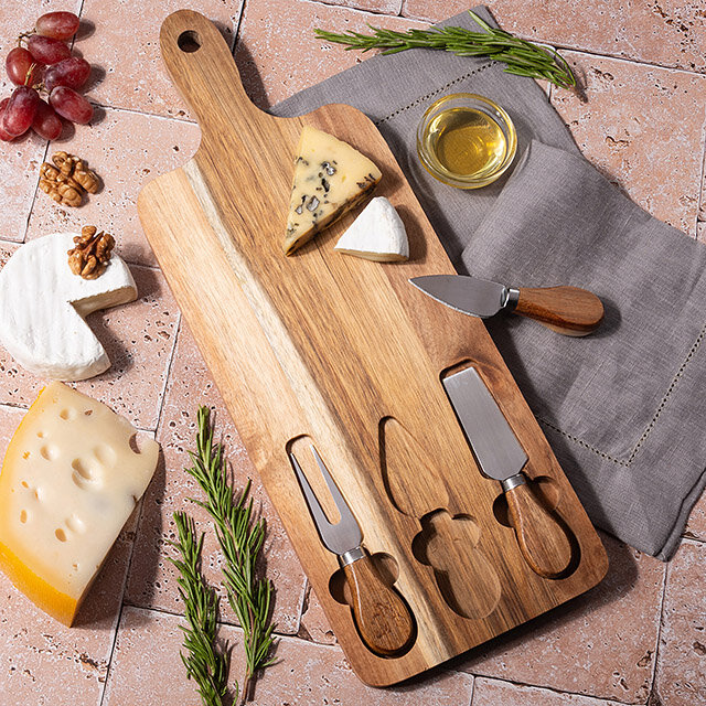 Набор для сыра с доской и ножами Джеронимо 42*15 см, Koopman, CP8400230