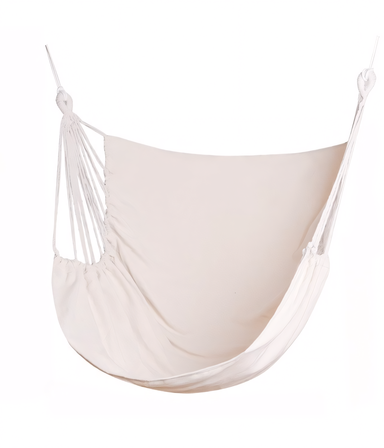 Кресло-гамак подвесное для дома и сада, с чехлом в комплекте, цвет белый