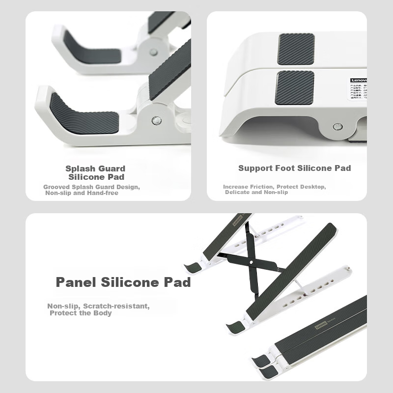 Lenovo Laptop Stand Computer Desk Stand Portable Vertical Stand for Apple XiaoXin PRO14 Huawei X1 White