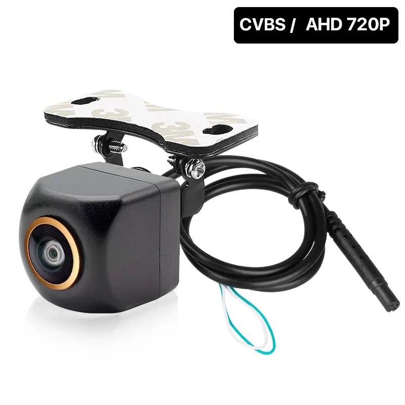 Greenyi 4-контактный RCA HD 1920x1080P 170 градусов золотой рыбий глаз стеклянный объектив ночного видения автомобильная камера заднего вида AHD парковочная камера, AHD720P